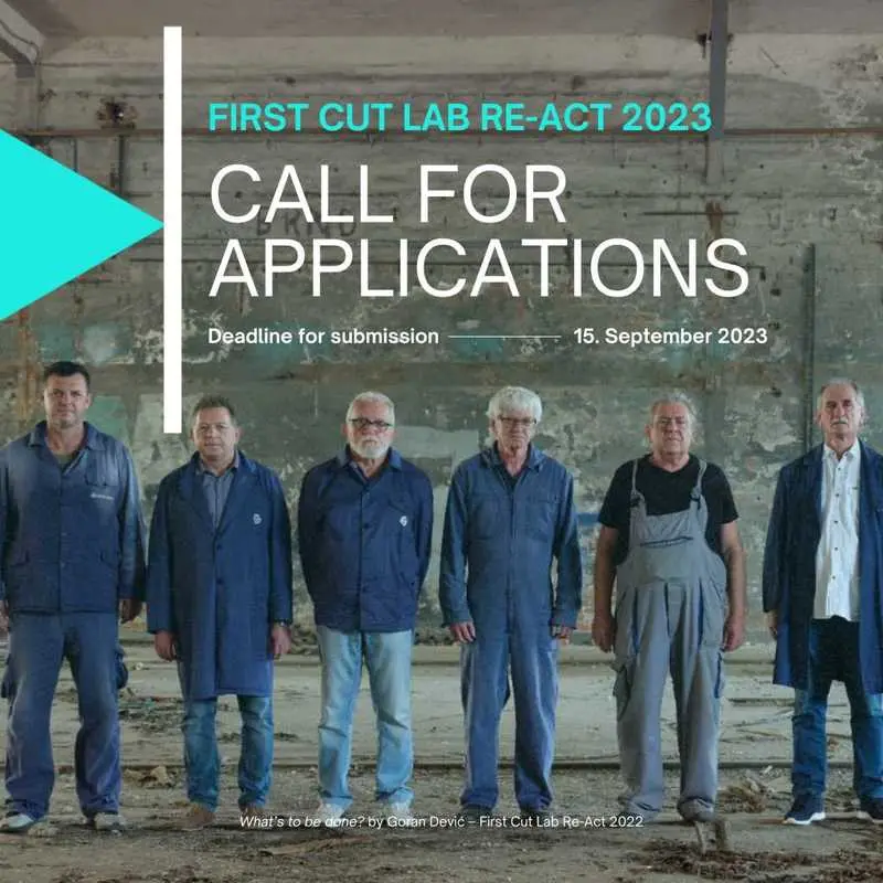 First Cut Lab Re-ACT 2023/24 - Call for application con scadenza 15 settembre | Italy for Movies